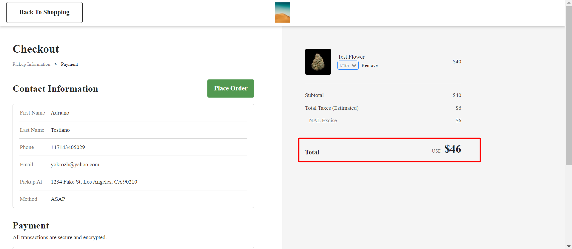 ECOM | Order Minimum Amounts